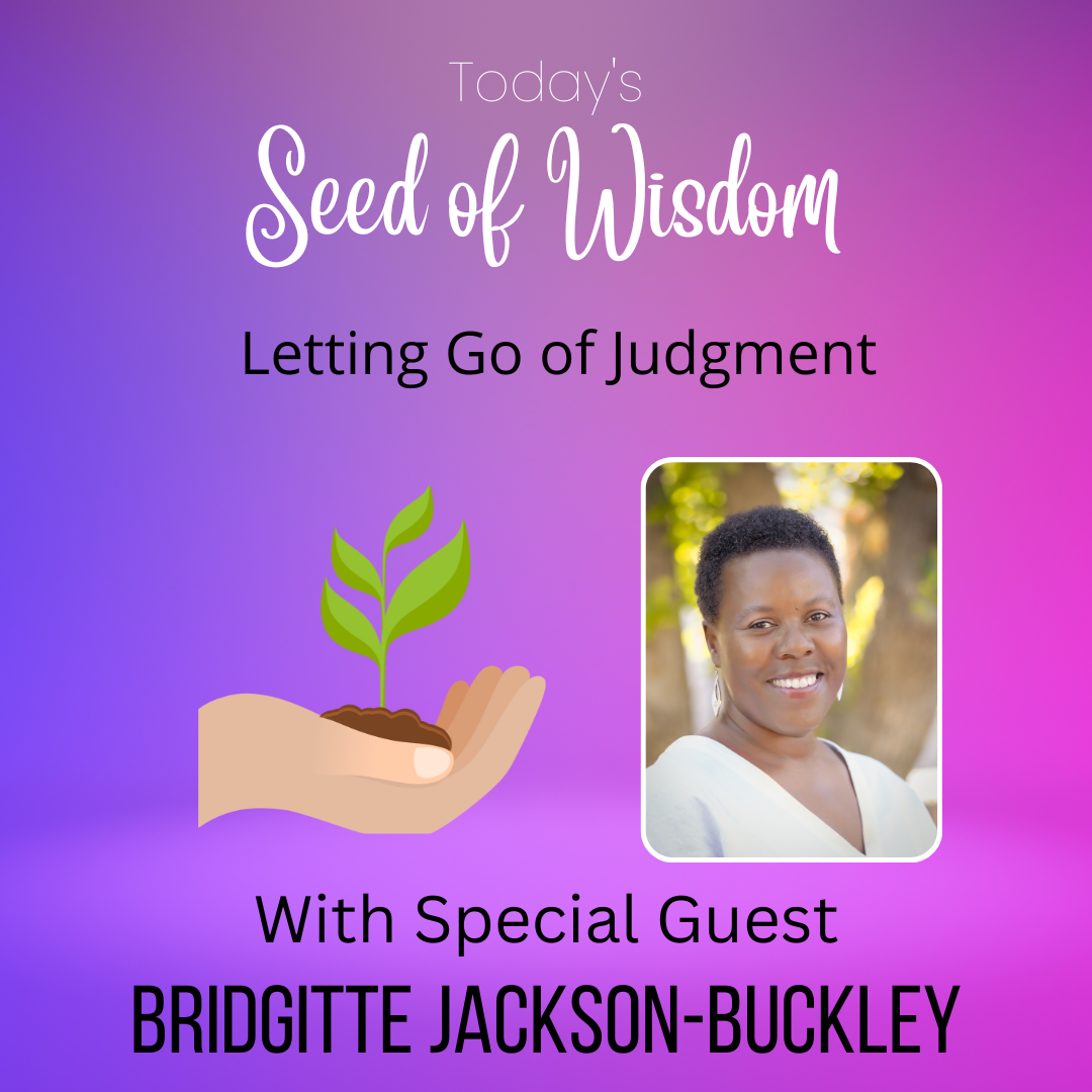 Seeds of Wisdom: Letting Go of Judgment with Special Guest Bridgitte ...
